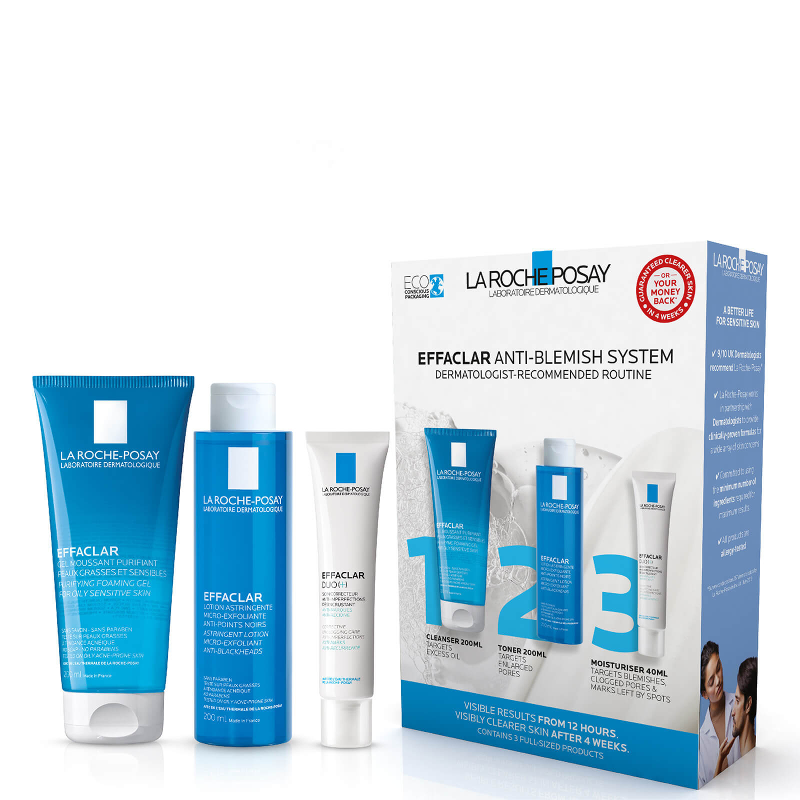 Effaclar La Roche-Posay 3-Step Anti-Imperfection System 440 ml – Cicabelle